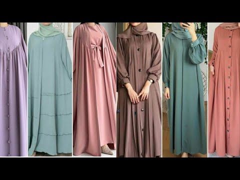 Latest front open abaya design / Barkha design /Abaya design /Gown ...