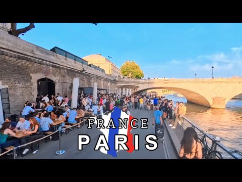 Paris, France 4K HDR - Paris Scooter Ride - Paris Crowdy Street - Paris ...