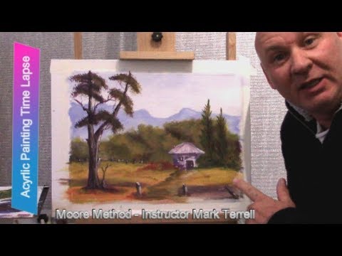 Acyrlic Painting Lesson Moore Method By Paintwithmark - YouTube