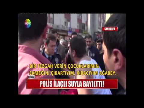 Polis ilaçlı suyla bayılttı!