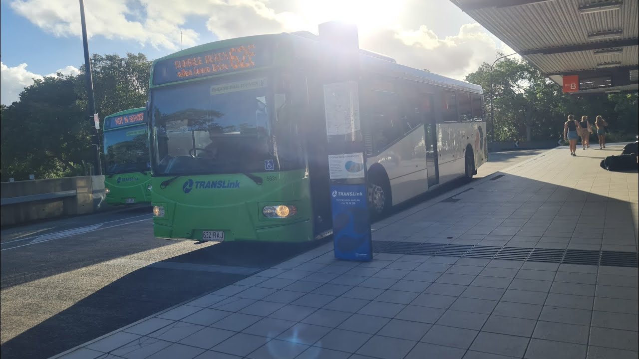 5631 Bustech XDI Cummins ISC very loud ZF on route, Kinetic Marcoola ...