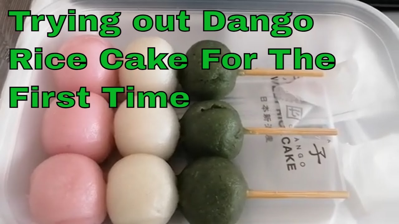 Trying out my Dango Rice Cake for the First Time - YouTube