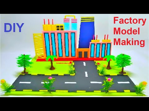 Factory Working Model (Air Pollution) Science Project | DIY ...