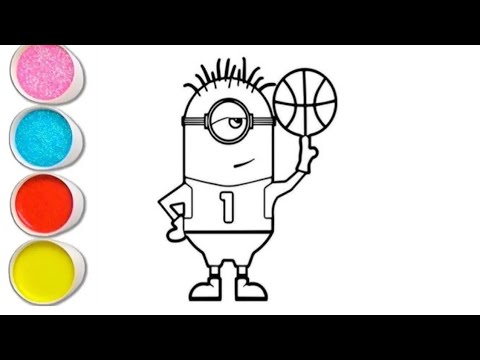 How to draw minion|cute minion drawing|Drawing and colouring minion ...