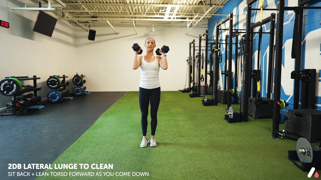 2DB Lateral Lunge to Clean - YouTube