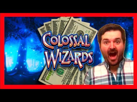 Live Play on Colossal Wizards Slot Machine - High Limit - YouTube