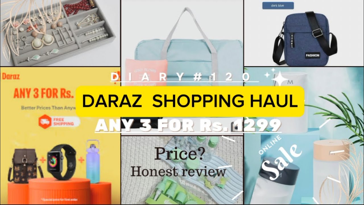 Daraz Shopping Haul | Any 3 Just For 1299| Honest Review | Prices ...