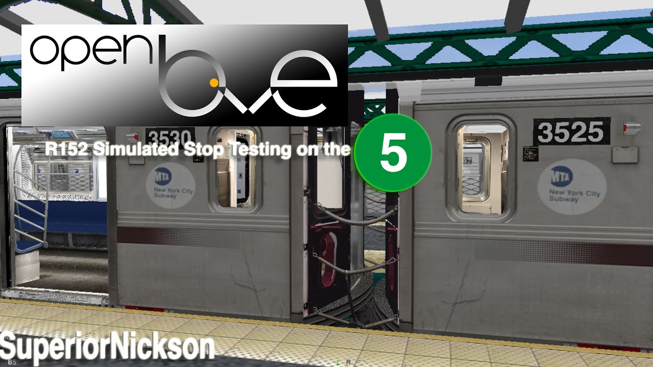 OpenBVE NYC Subway: New R152 Cars Testing on the 5 (10-1-2024) - YouTube