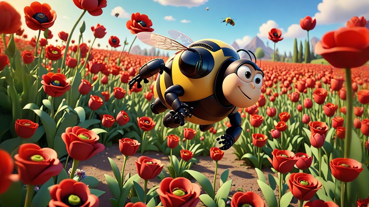 The Busy Buzzing Bee |Nursery rhymes for kids poem song babli TV - YouTube