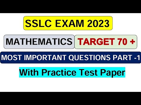 Maths Target 70+ Most Important Questions Part - 1 - YouTube