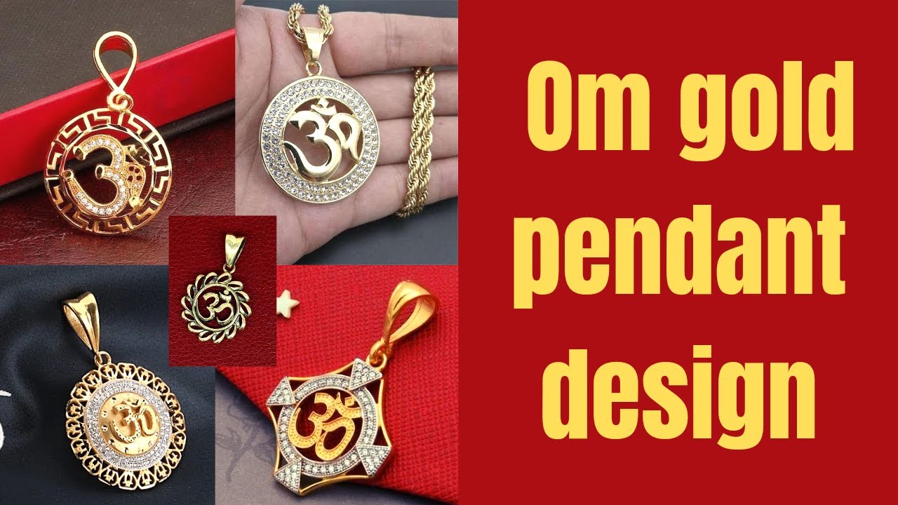 Latest gold chain Om pendant design for men//om gold pendants designs ...