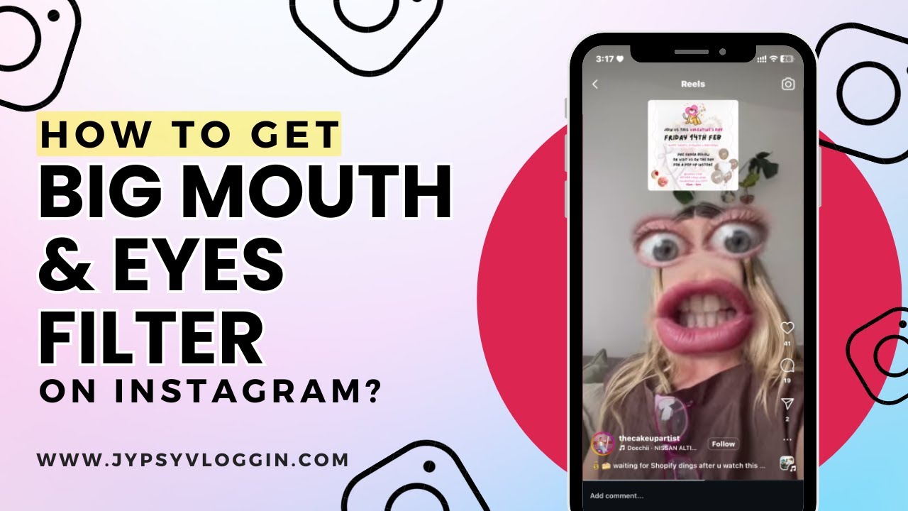 How to get Big Mouth & Eyes filter on Instagram - YouTube