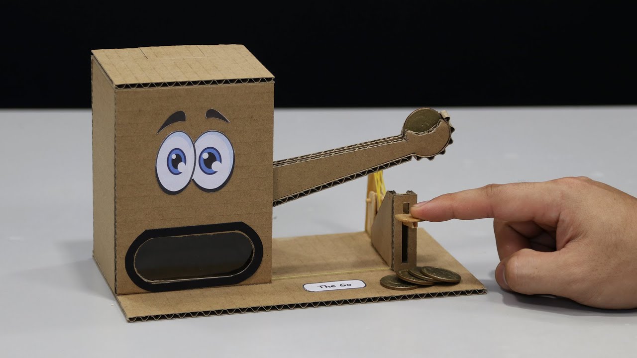 How to make a Coin-Box saving bank - YouTube