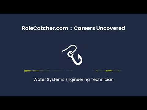 Water Systems Engineering Technician : Careers Uncovered - YouTube