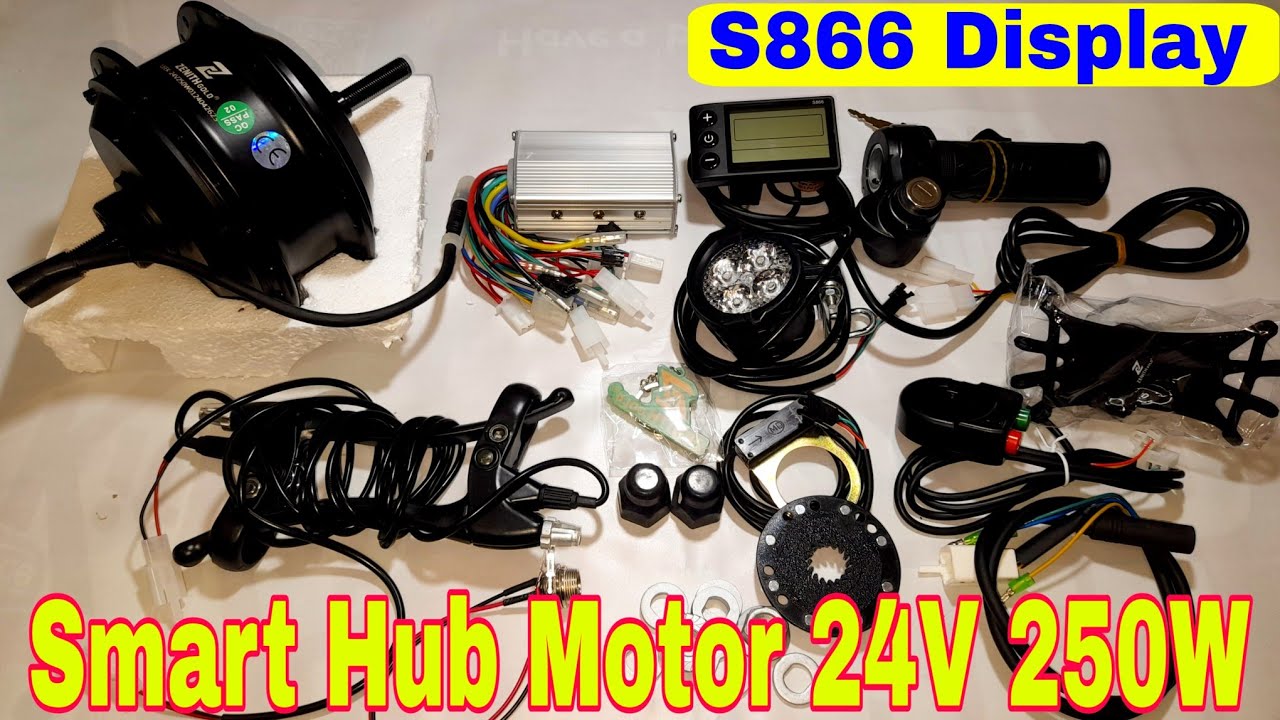 S866 Display Hub Motor Kit 24 Volt 250 Watt - YouTube