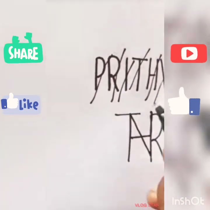 prithvi name logo Brand design #shorts #brand @Officialheroic - YouTube