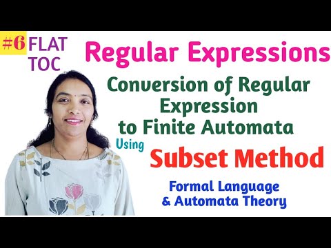 JNTUH FLAT in Telugu | Conversion of Regular Expression to Finite Automata | Subset Method ...