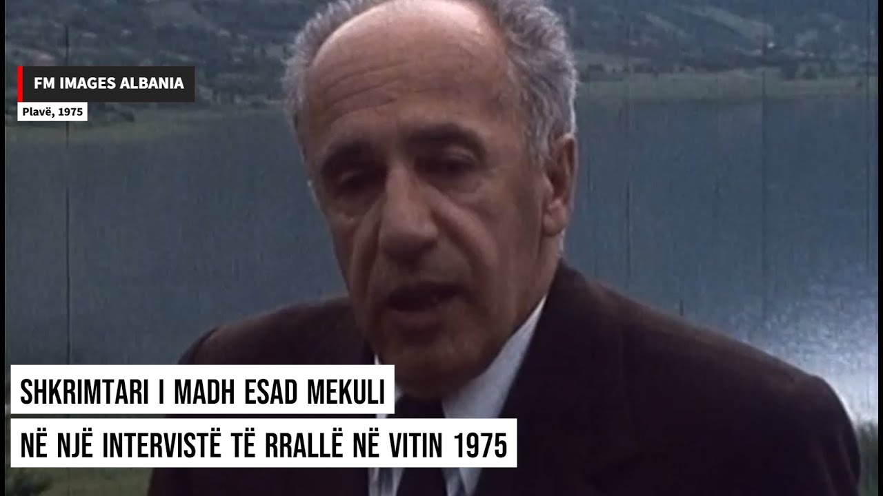 Shkrimtari i madh Esad Mekuli, në një intervistë të rrallë në vitin ...