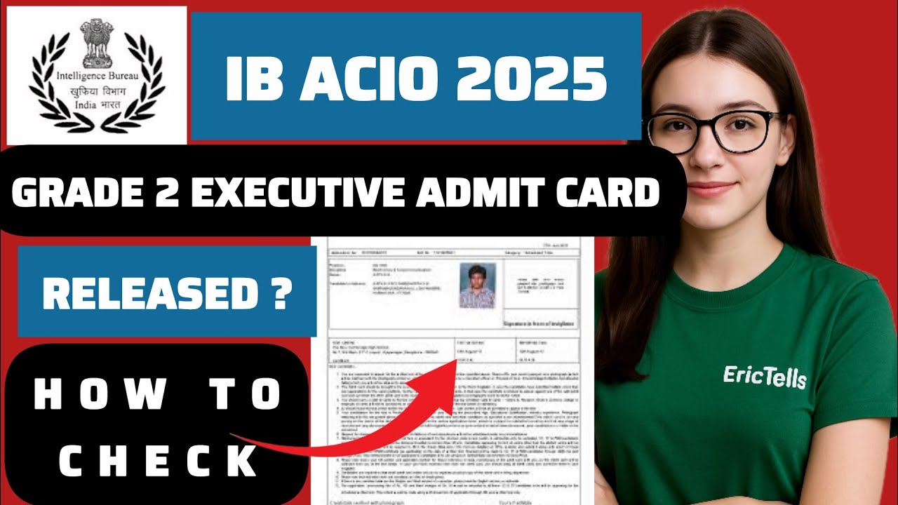 ib acio admit card 2025 | ib acio hall ticket 2025 - YouTube
