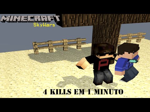SkyWars- 4 Kills em 1 Minuto // Pontes #oklinn