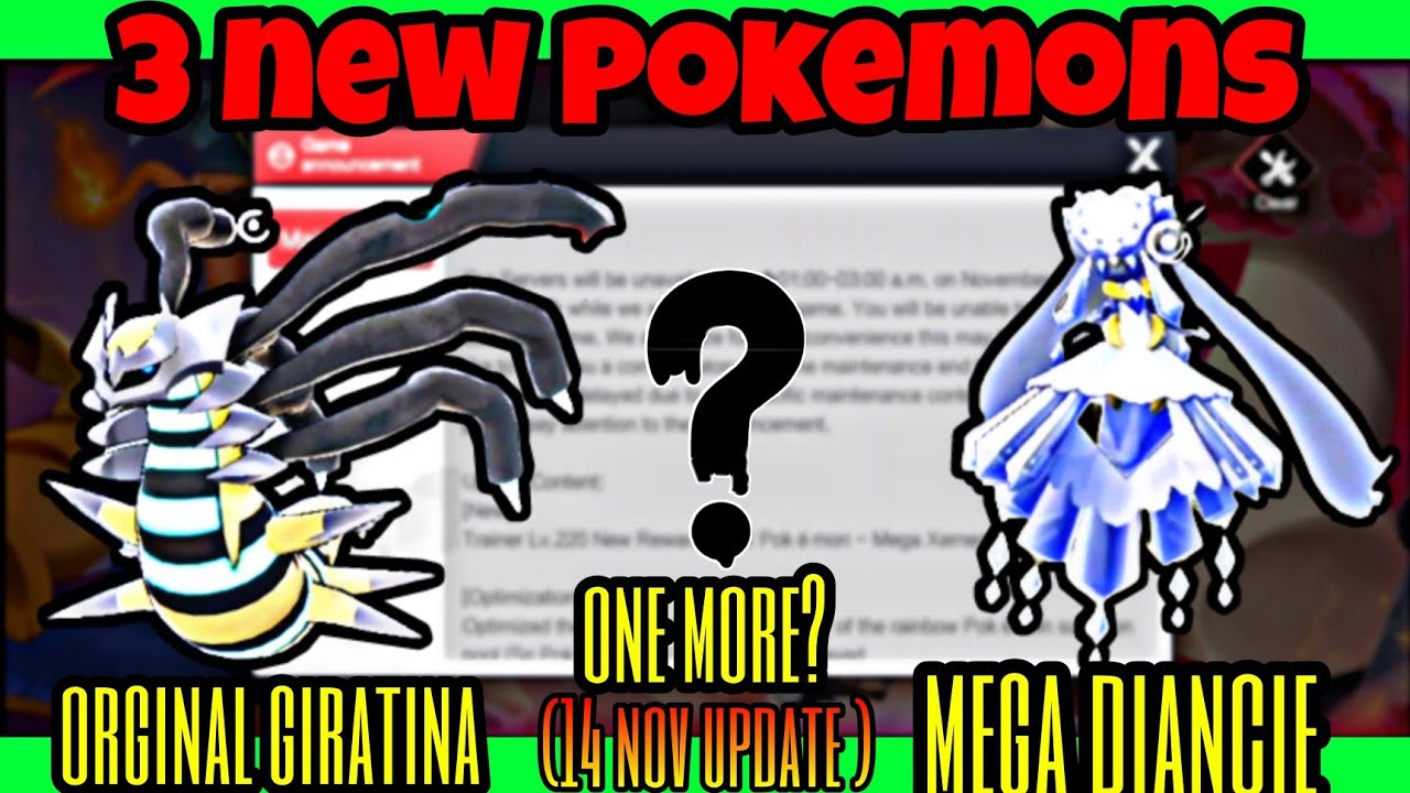 3 NEW POKEMON (NEW UPDATE 14 NOV) in Monster gym Championship ...