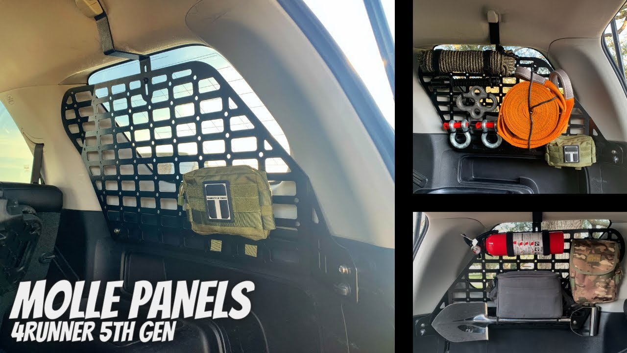 5th Gen 4Runner Storage Molle Panel Install - Twenty2tech - YouTube