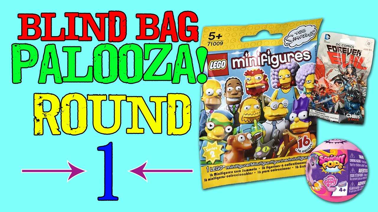 BLIND BAG PALOOZA ROUND 1 // SIMPSONS LEGO MINIFIGURES SERIES 2 ...