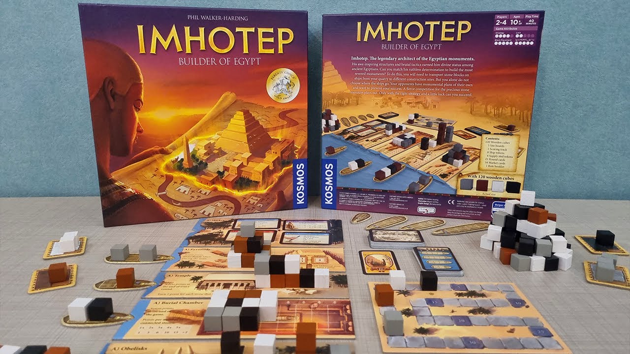 Imhotep - Kutu Oyunu Açılımı Falan - ASMR Board Game Unboxing - YouTube