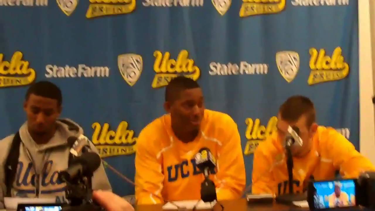 UCLA's Malcolm Lee, Joshua Smith and Reeves Nelson after win - YouTube