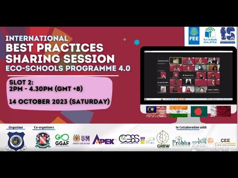 International Best Practices Sharing Webinar on Eco School program on 14 October 2023 - YouTube