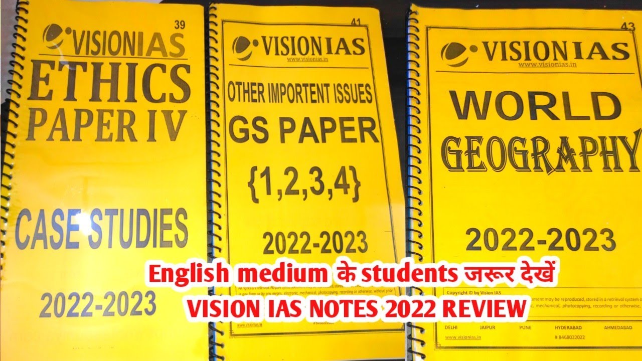 Vision ias General Studies full notes Review 2022-23 | vision ias notes ...