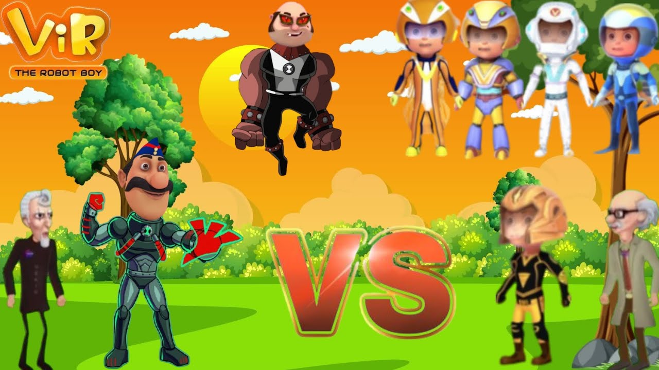pida ram robot vs veer d robot boy | cartoon | robot boy animation ...