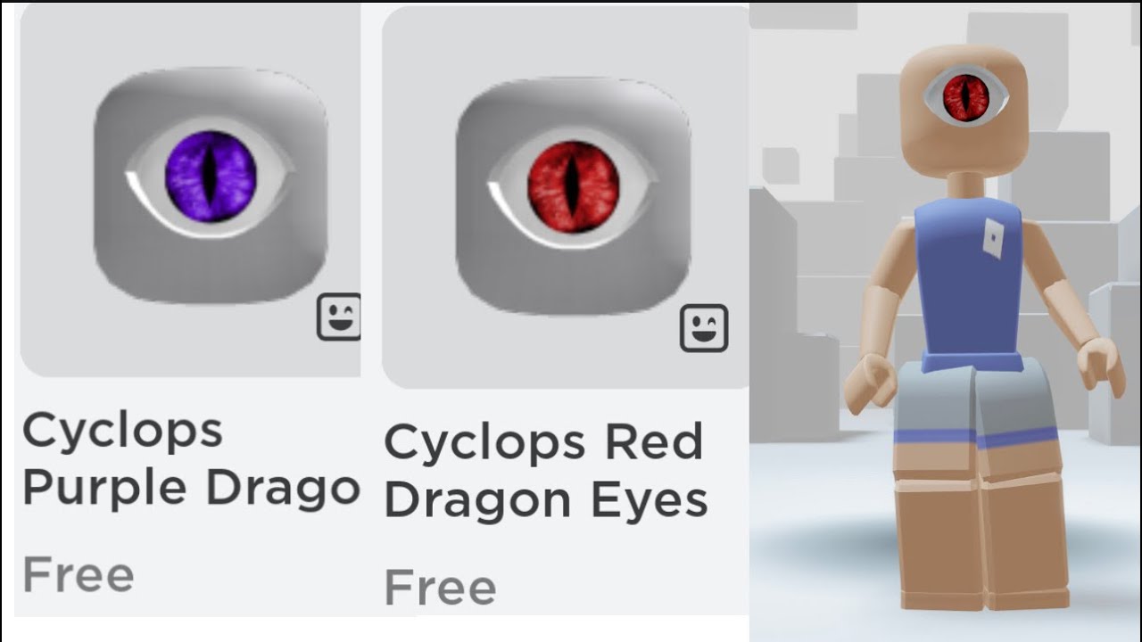 How to get free item Cyclops Red Dragon Eyes roblox#roblox - YouTube