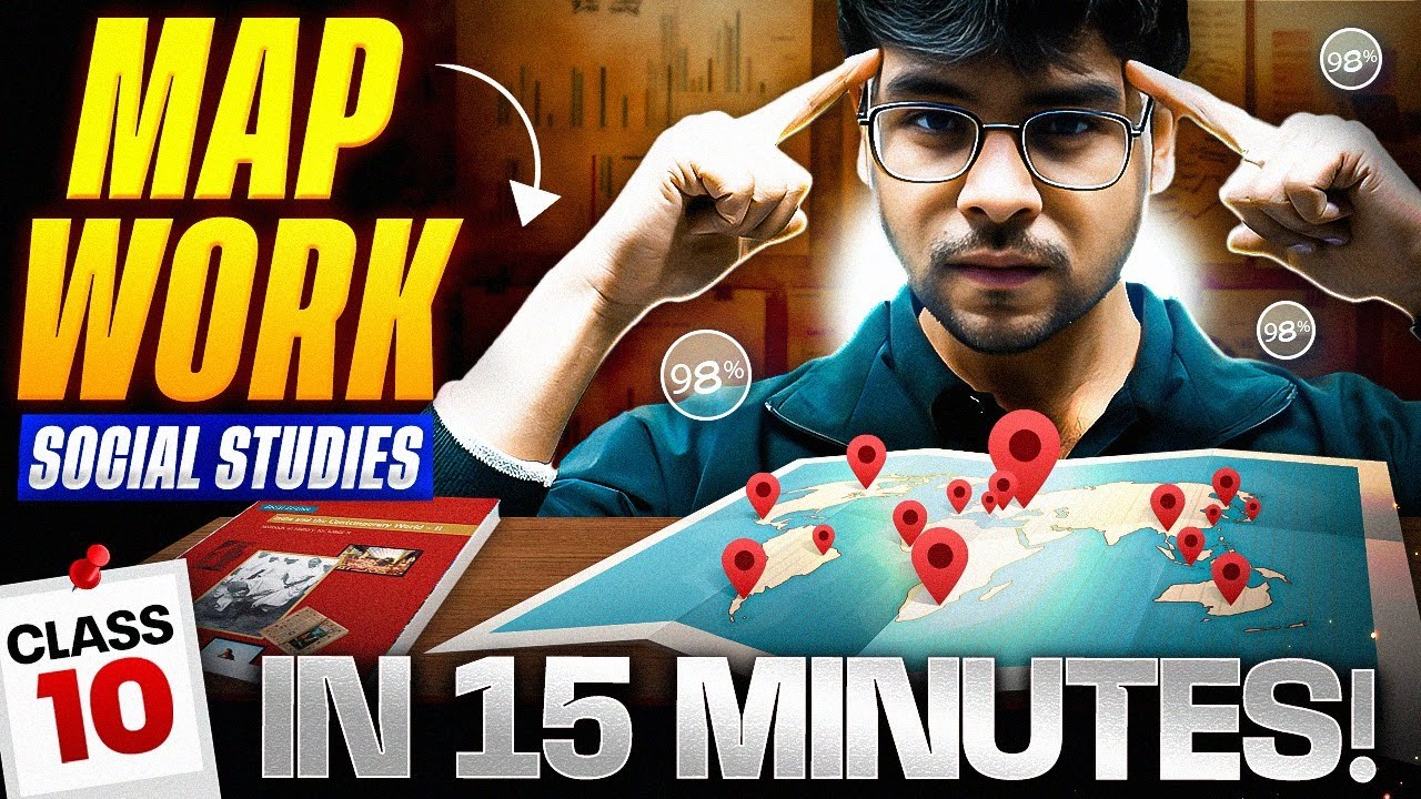 Class 10th SST Complete Map Work In 15 Minutes🔥| Map Based Questions ...