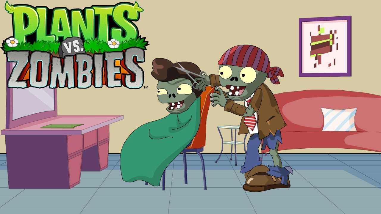 Plants vs. Zombies Animation : Sunny Haircut - YouTube