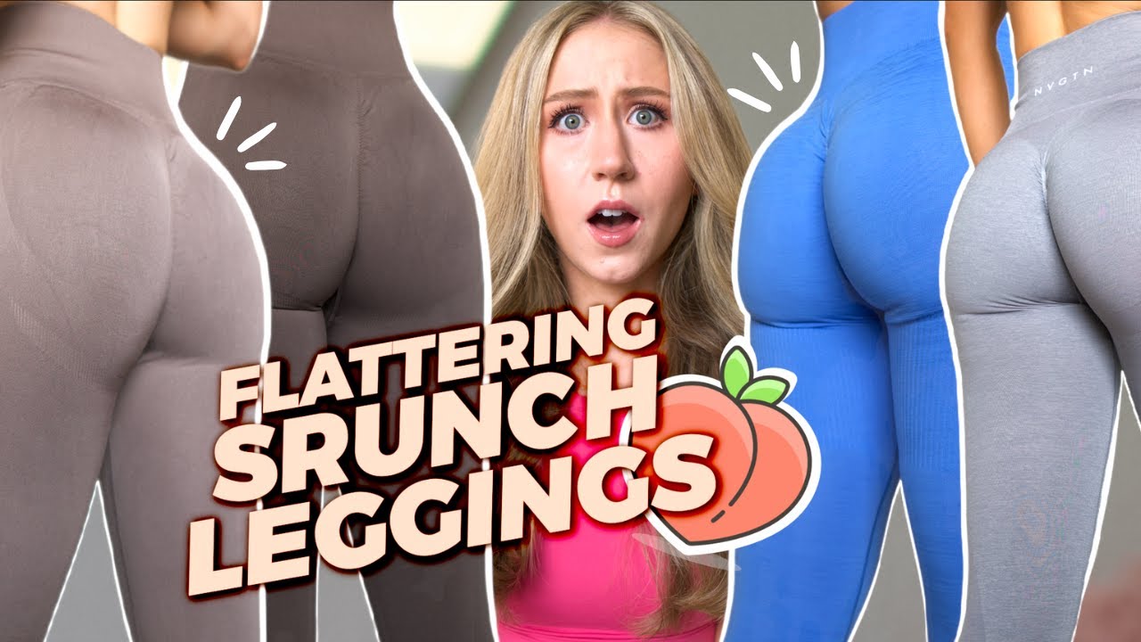 NEW Scrunch Leggings to Flatter the Booty! | Lazuli, NVGTN, Bluee, Stacci - YouTube