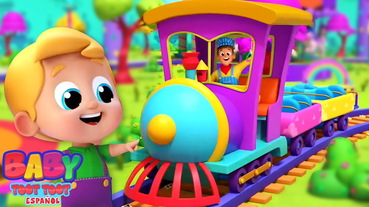 Ruedas en el tren Canción divertida para niños - YouTube
