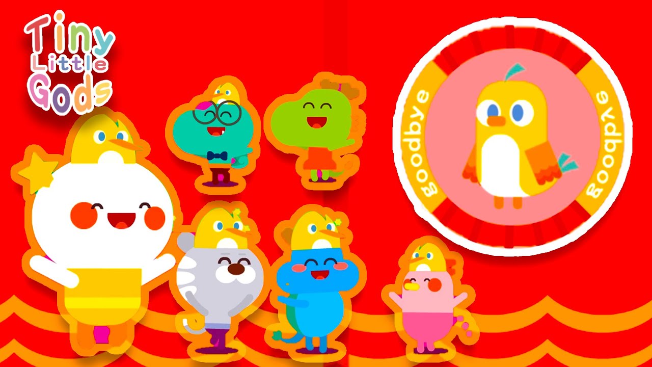 👋🏻Learn To Say Goodbye | Tiny Little Gods | Kidscartoon | PictureBook | Education | WeiLan TV ...