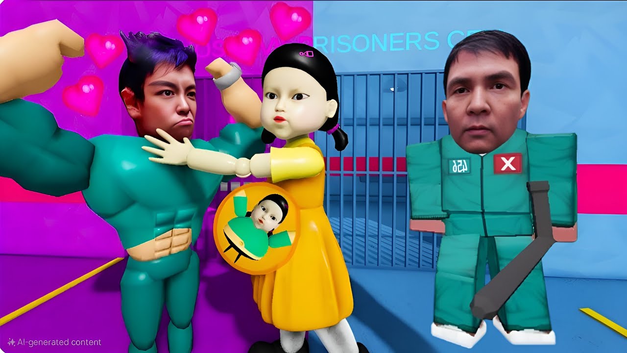 MUSCLE THANOS VS SEONG GI-HUN BARRY'S PRISON RUN | SCARY OBBY | ROBLOX ...