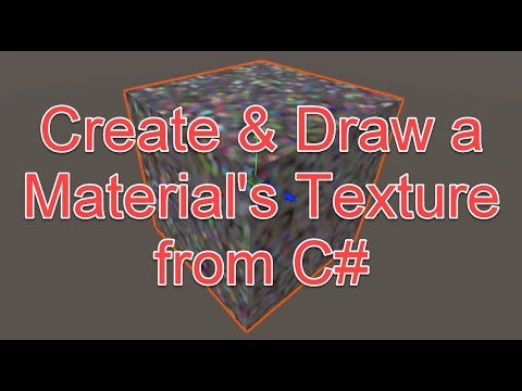 Unity - Draw the Texture for a Material at Runtime - YouTube