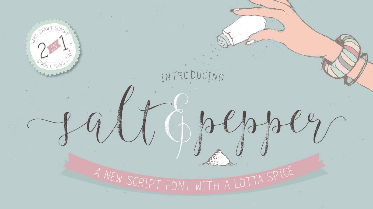 How I created Salt & Pepper font duo - YouTube