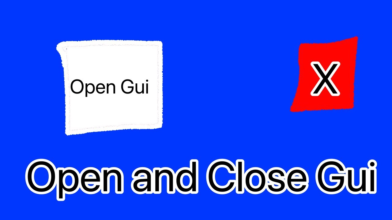 How to Make a Open and Close Gui In Roblox Studio - YouTube