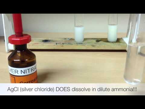 Testing For Halide Ions - YouTube