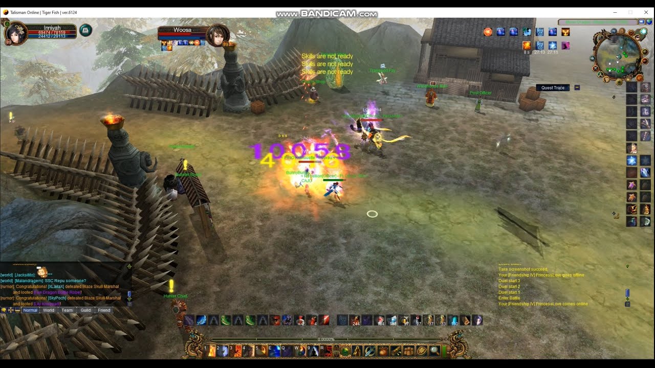 Talisman Online - Tiger Fish / Inniyah vs Woosa - The second part that ...