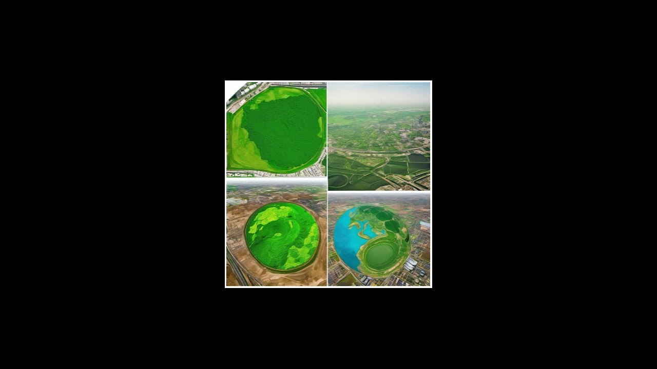 Earth in Contrast: One Side Green, One Side Polluted – A Stark Reminder ...