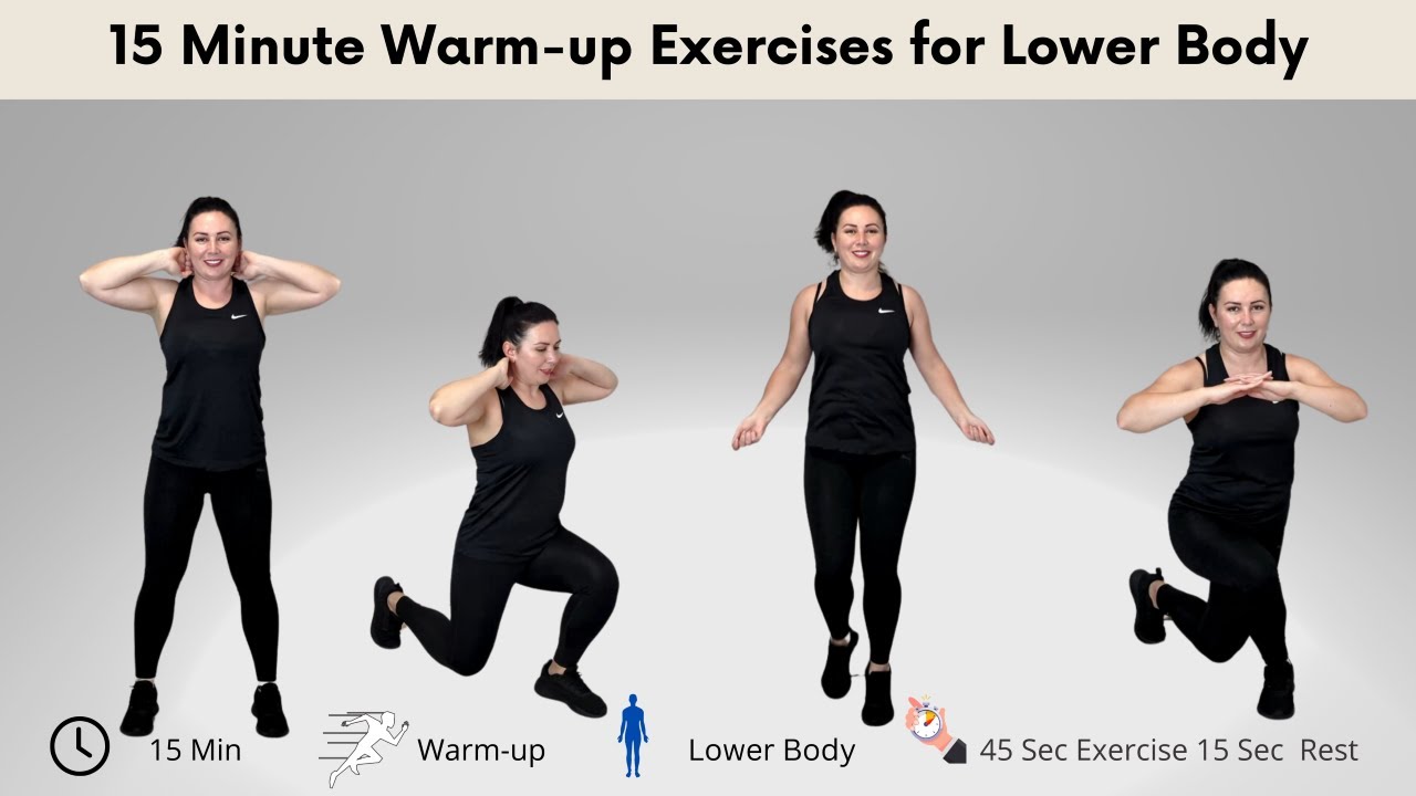 15-Minute Warm-Up for Lower Body Workout | Calentamiento de 15 Minutos ...
