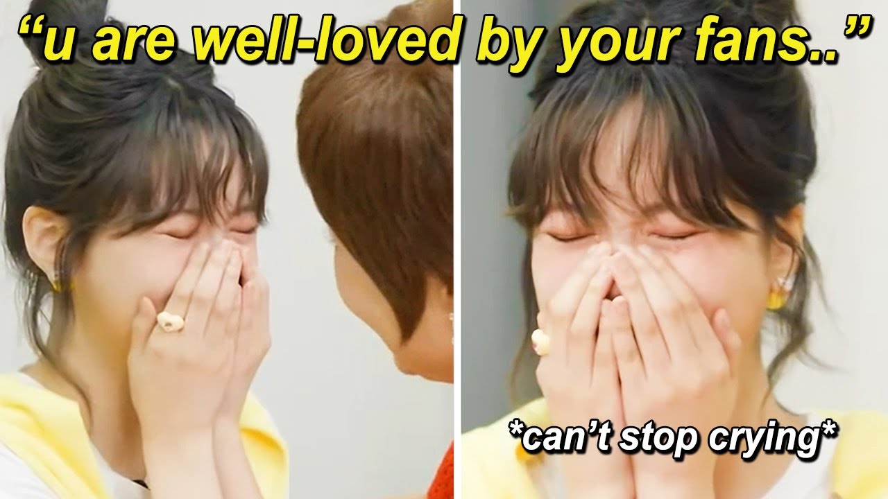 Eunchae burst into tears after hearing encouraging words (1st time ...