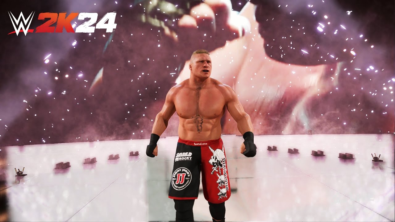 WWE 2K24 - Brock Lesnar Entrance | Unlocked and Playable Brock Lesnar ...