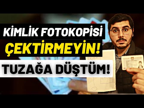Kimlik Fotokopisi Çektirmeyin! Bu Şeytani Tuzağa Düşmeyin.