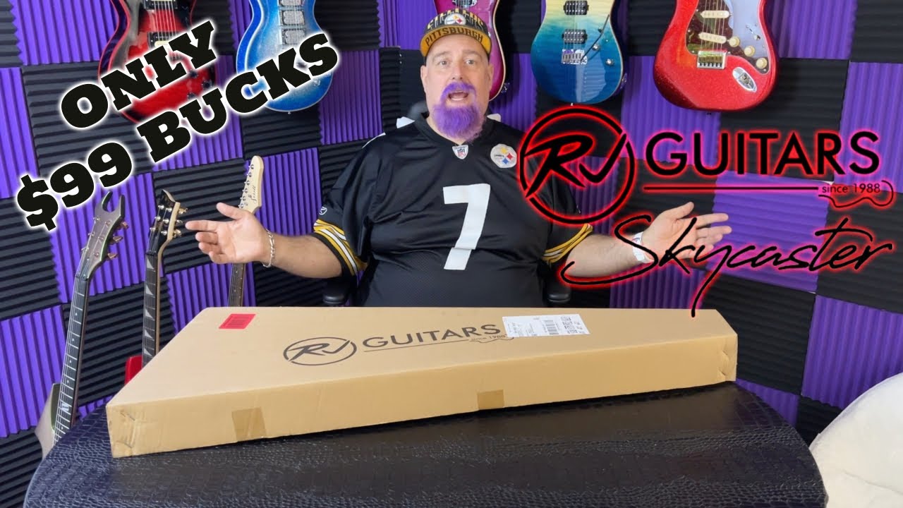 RJ Guitars Skycaster Unboxing and Review - YouTube
